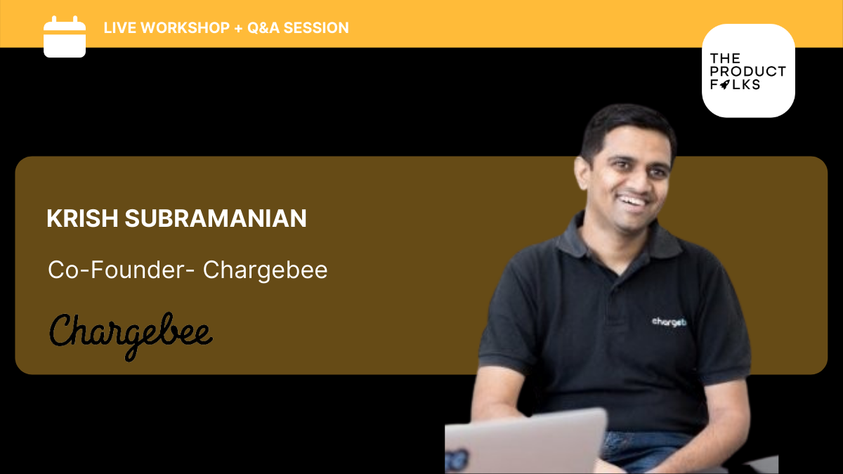 Let’s Talk SaaS, Scaleups and Pricing | Founder Stories with Krish Subramanian, Co-Founder Chargebee